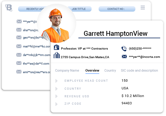 Contractors Email & Mailing list | Contractor Databases