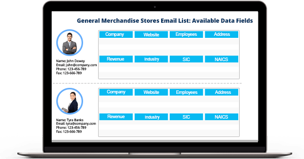General Merchandise Stores Email List & Mailing List